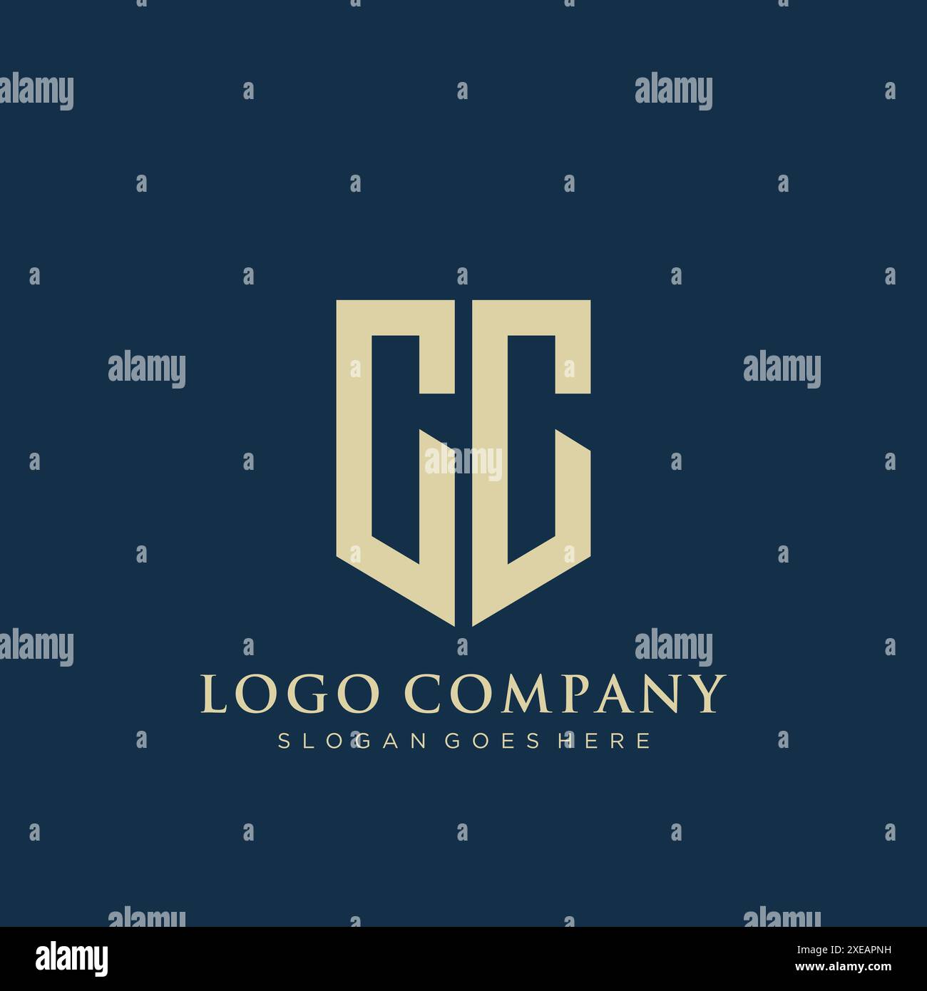 CC shield type logo design Stock Vector Image & Art - Alamy