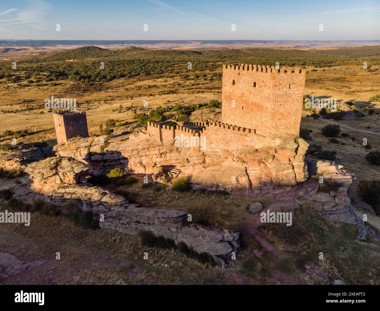 Medieval rock castle from above hi-res stock photography and images - Alamy
