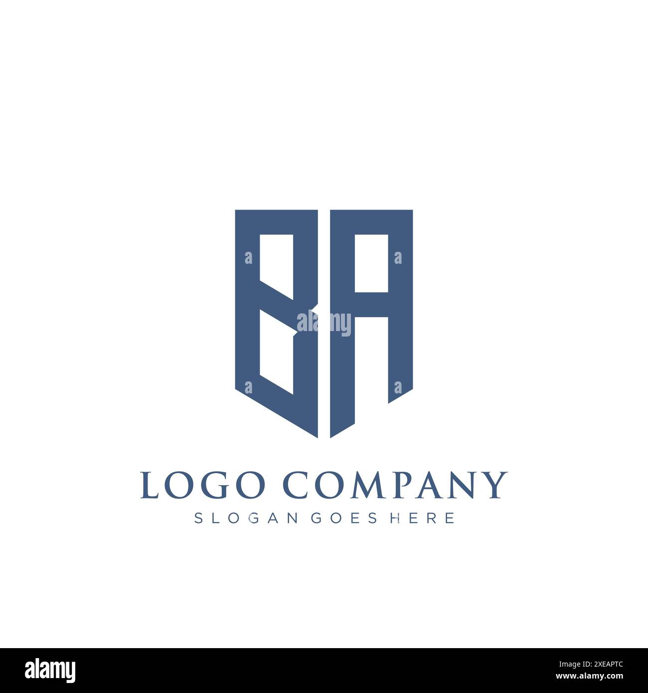BA shield type logo design Stock Vector Image & Art - Alamy