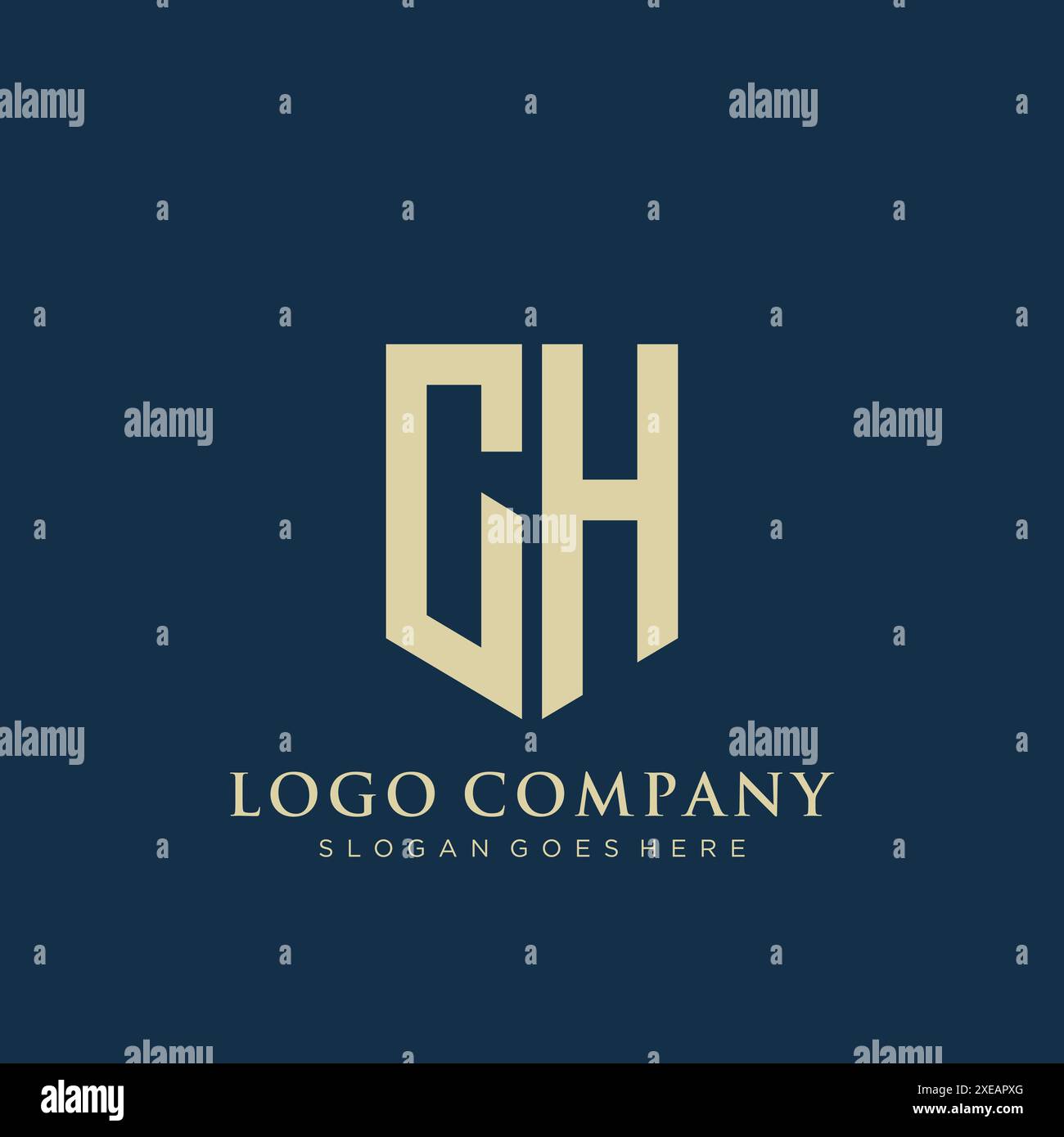 Ch logo design hi-res stock photography and images - Alamy