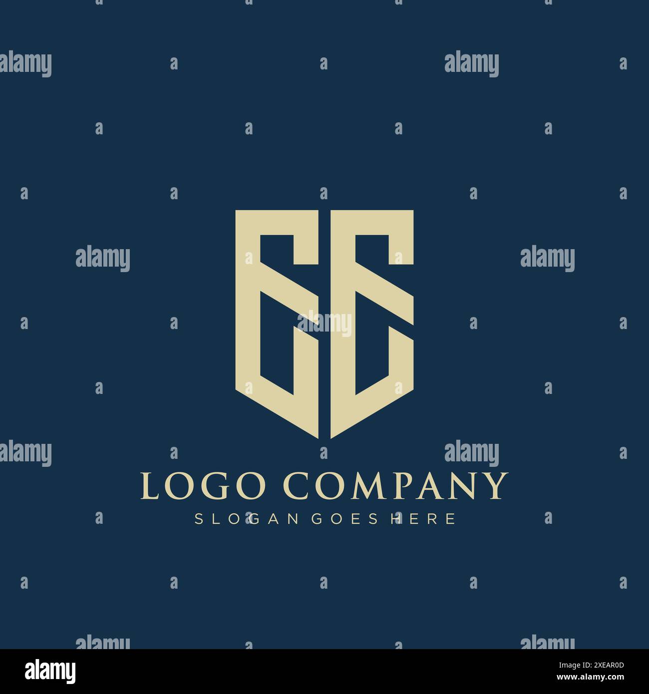 Ee minimal logo design Stock Vector Images - Alamy