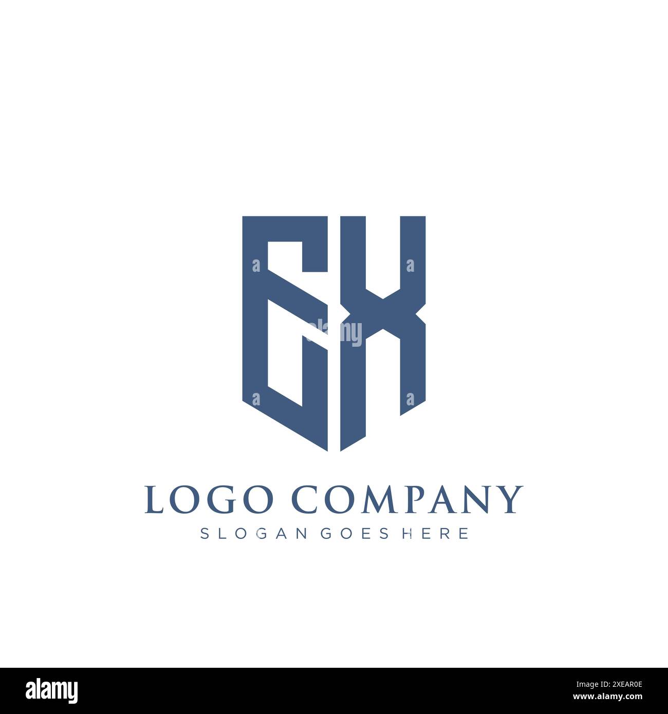 EX shield type logo design Stock Vector Image & Art - Alamy