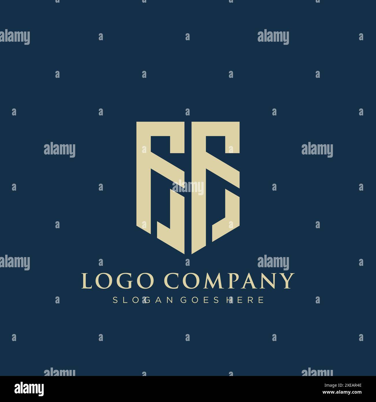 Ff letter logo design hi-res stock photography and images - Alamy
