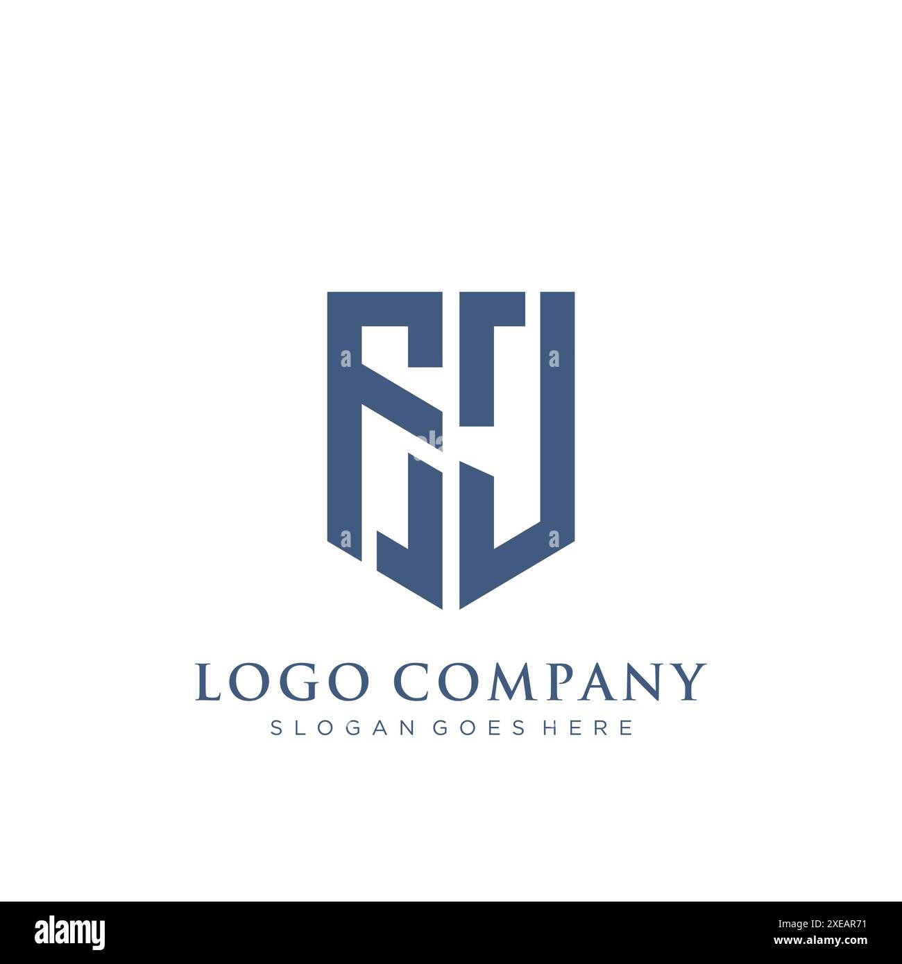 FJ shield type logo design Stock Vector Image & Art - Alamy