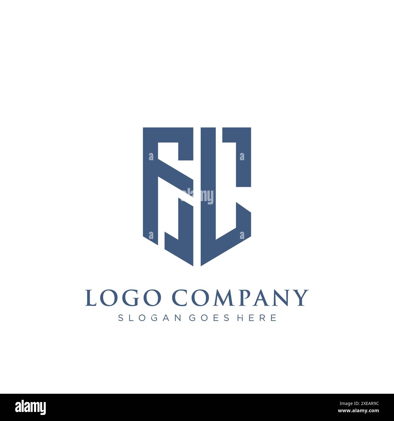 FL shield type logo design Stock Vector Image & Art - Alamy