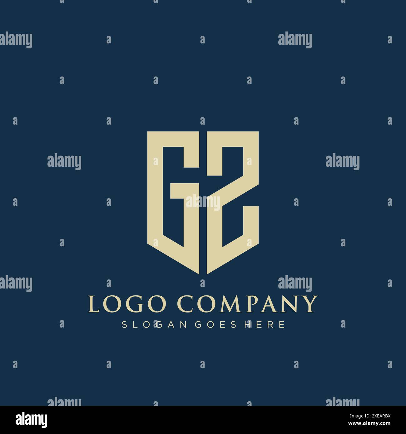 Letter gz logo hi-res stock photography and images - Alamy