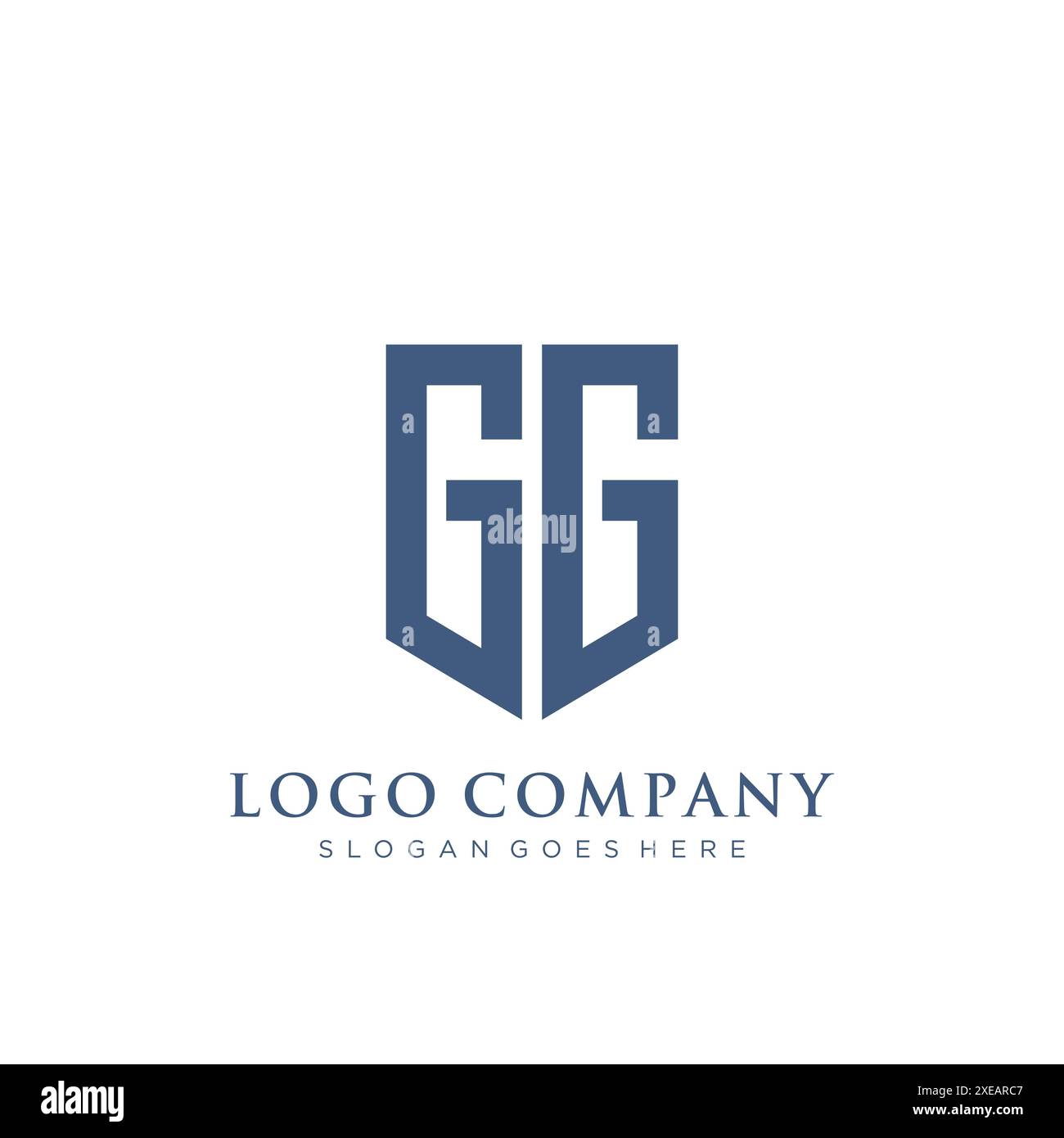 Gg letter logo design hi-res stock photography and images - Alamy