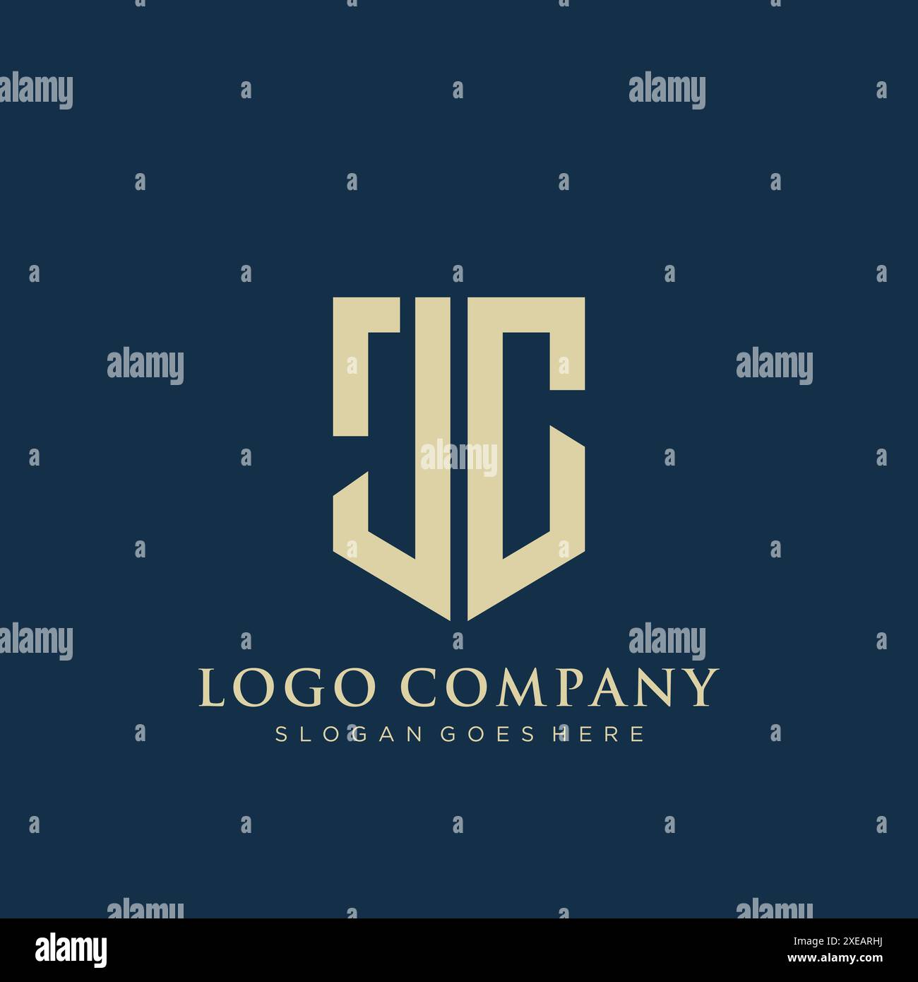 Jc minimal logo design hi-res stock photography and images - Alamy