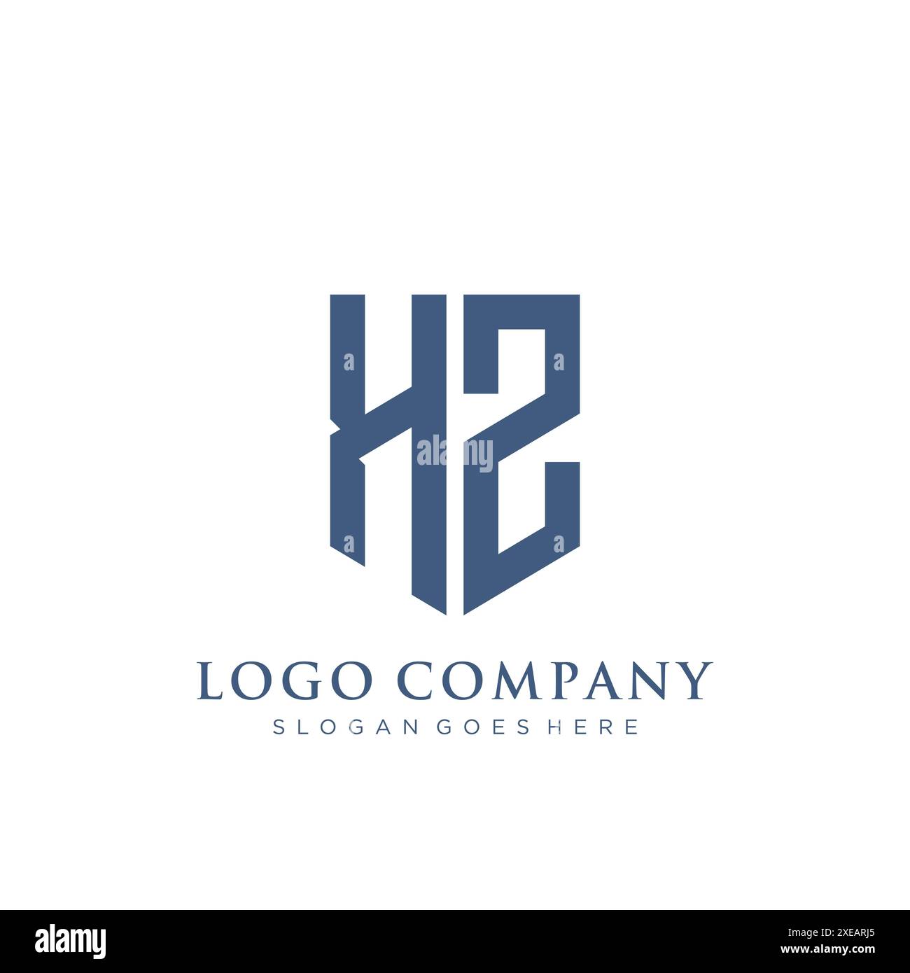 HZ shield type logo design Stock Vector Image & Art - Alamy