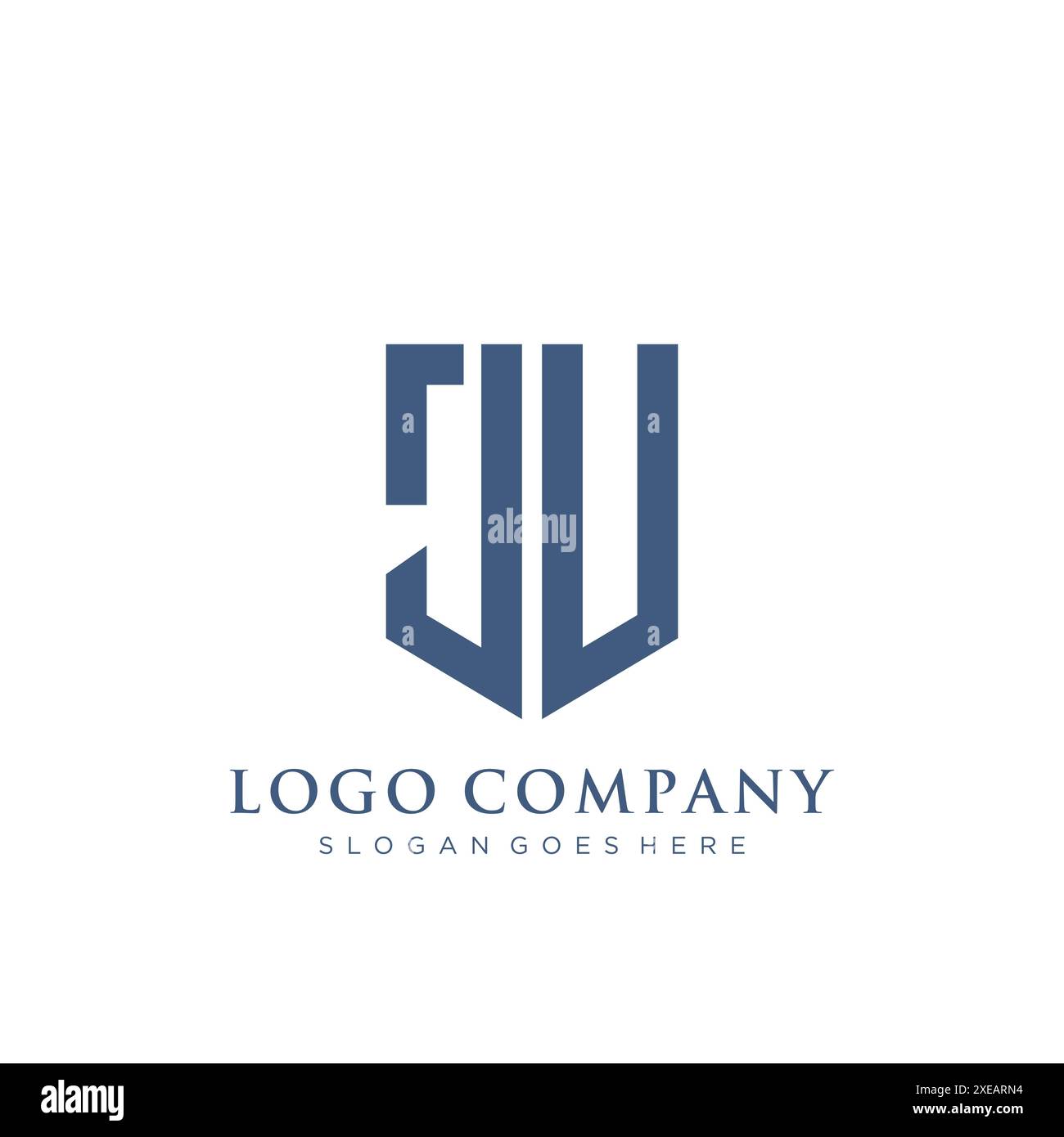 Ju minimal logo design hi-res stock photography and images - Alamy