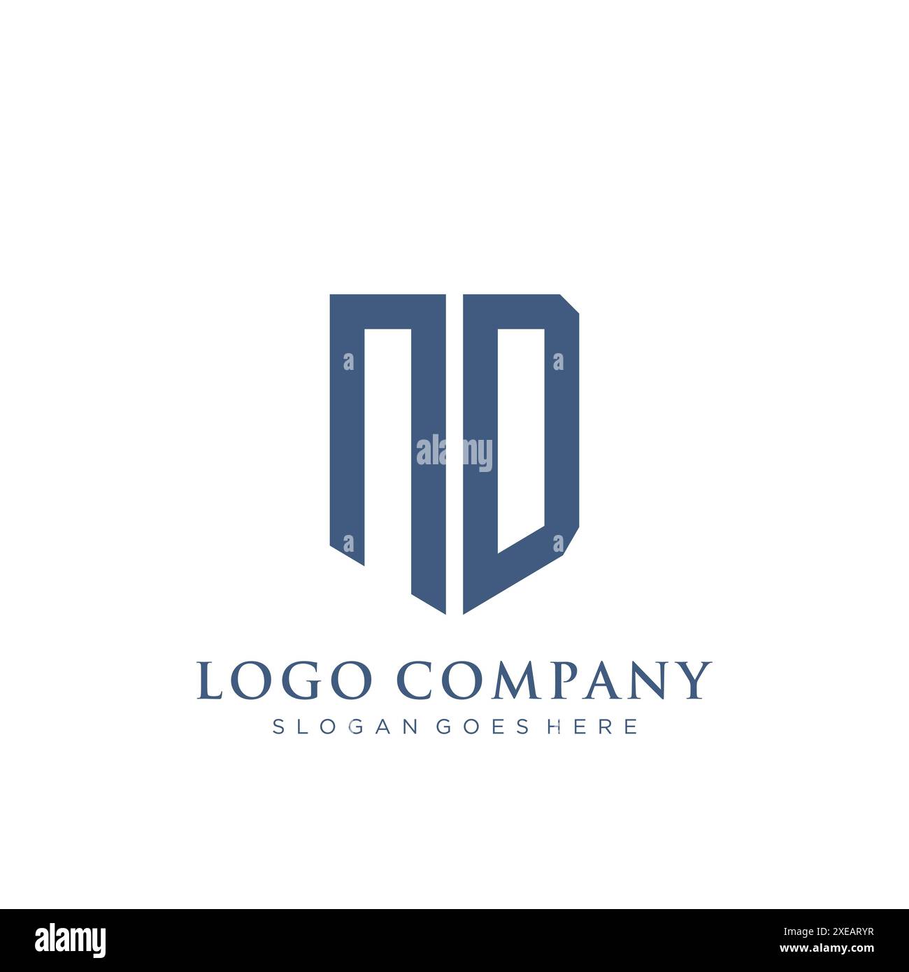 Nd minimal logo design hi-res stock photography and images - Alamy