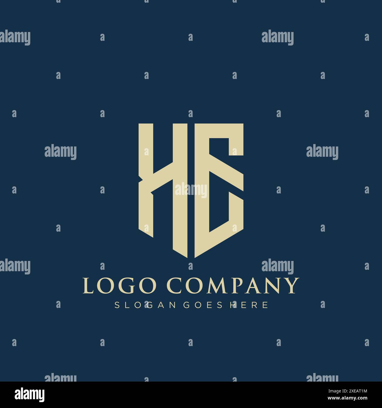 Logo shield design hi-res stock photography and images - Alamy