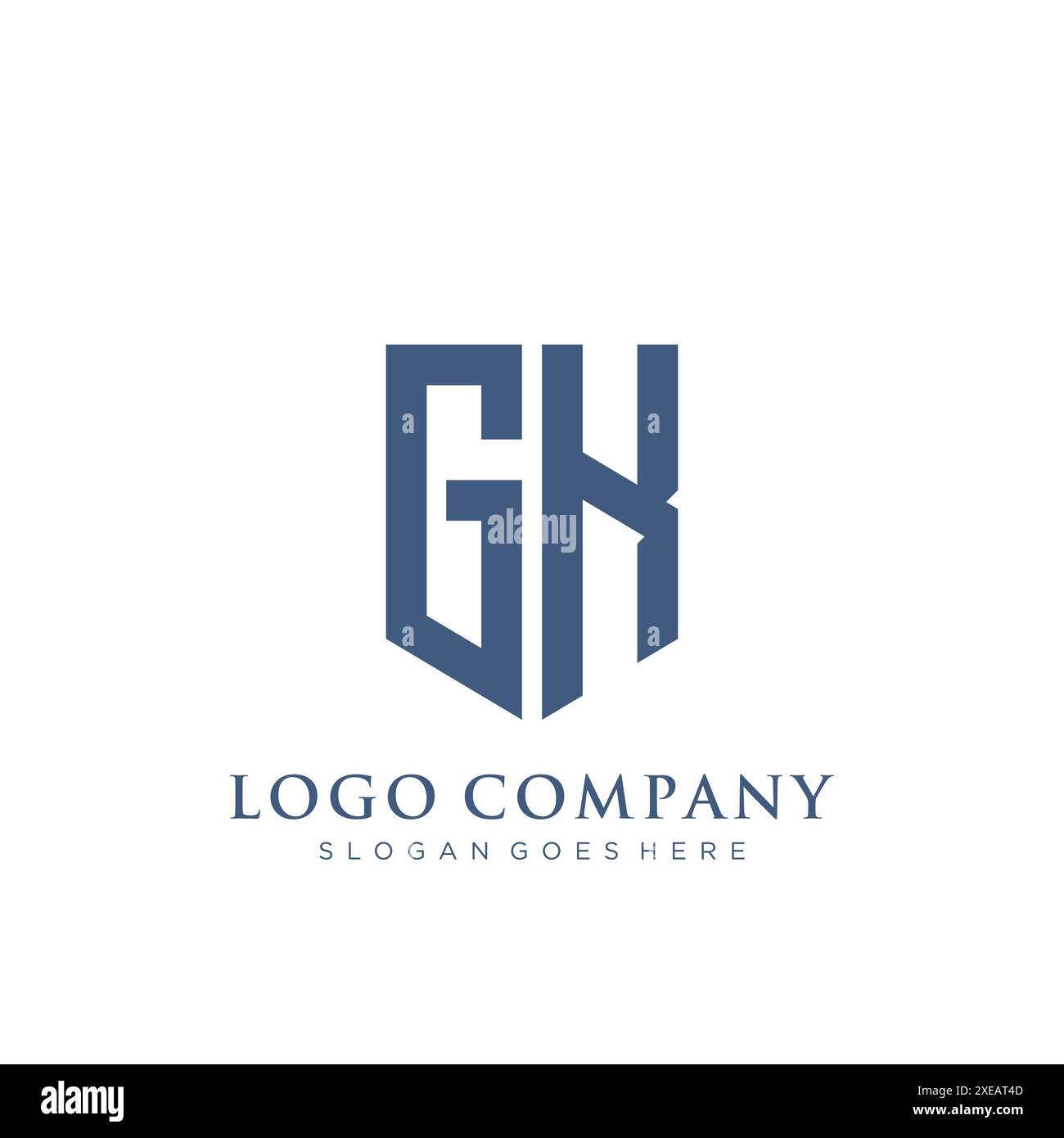 GK shield type logo design Stock Vector Image & Art - Alamy