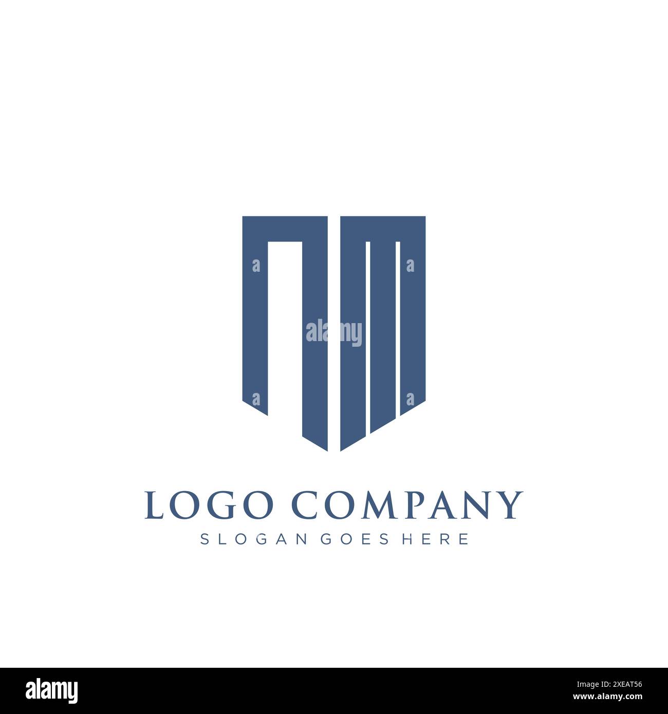 Nm minimal logo design hi-res stock photography and images - Alamy