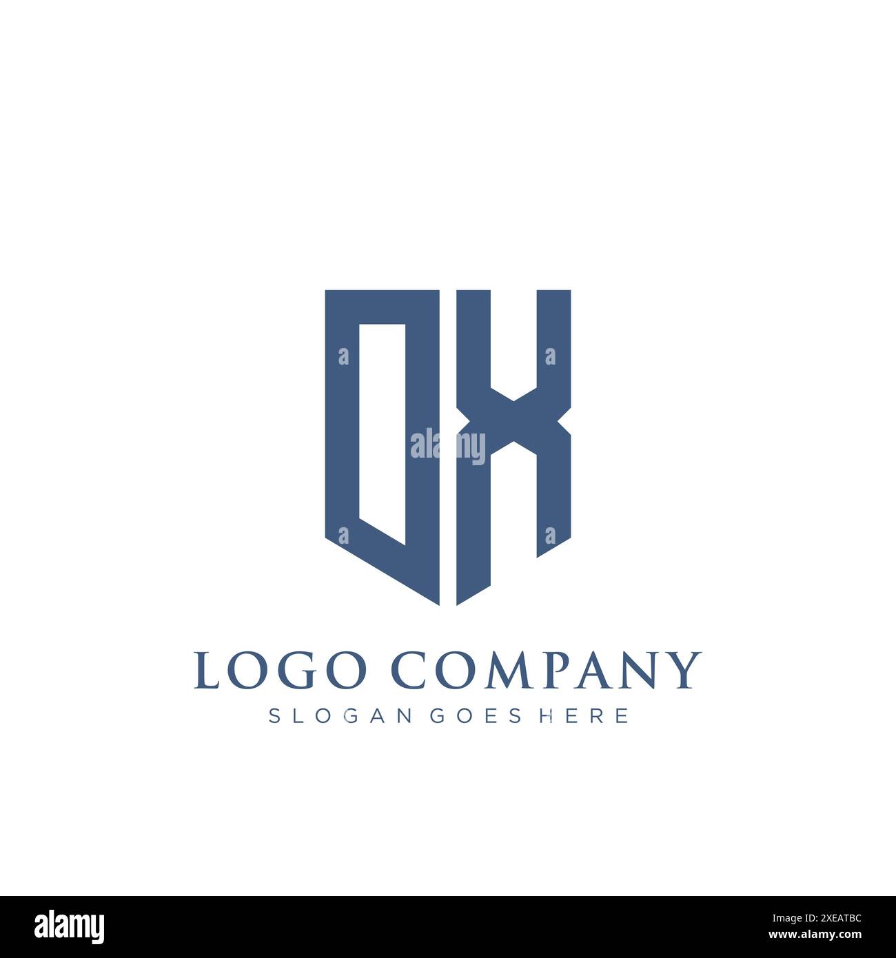 OX shield type logo design Stock Vector Image & Art - Alamy