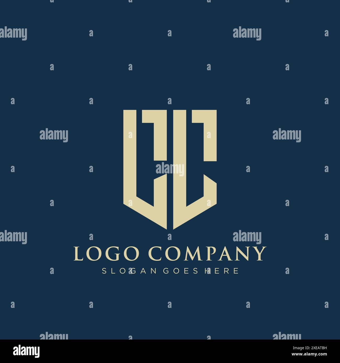 Ll minimal logo design Stock Vector Images - Alamy
