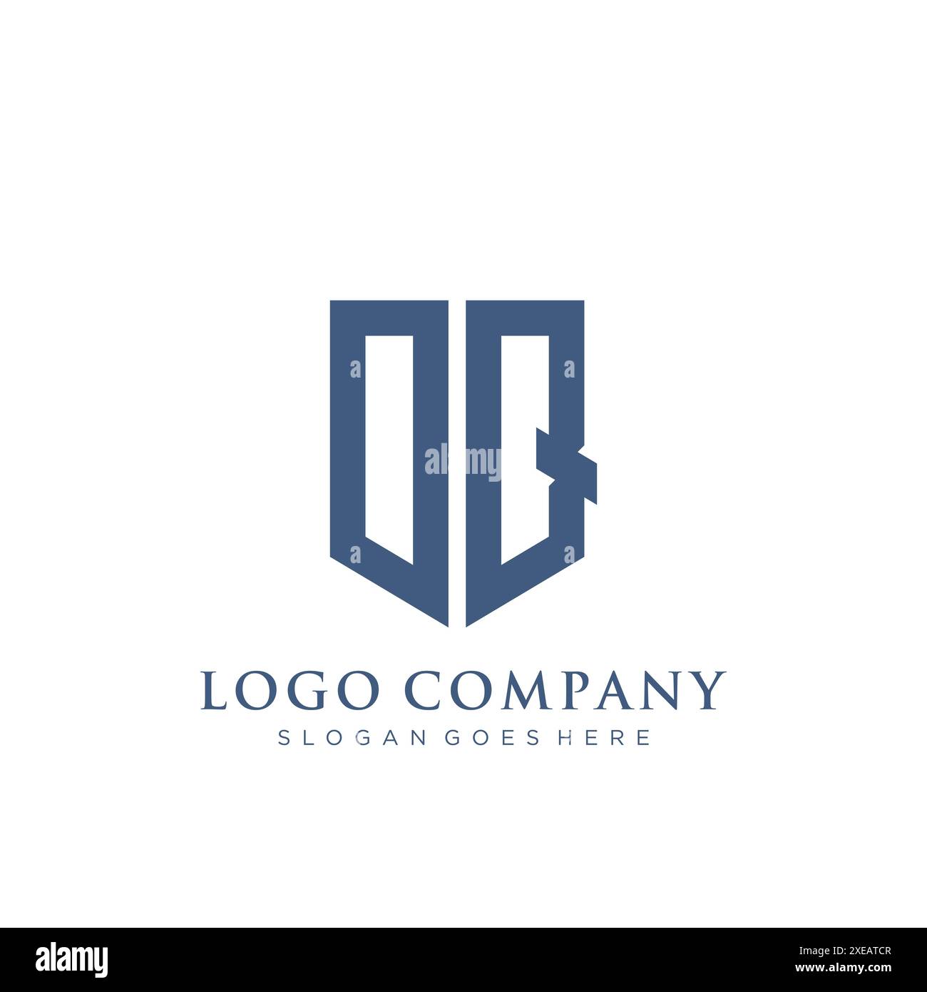 Oq minimal logo design hi-res stock photography and images - Alamy