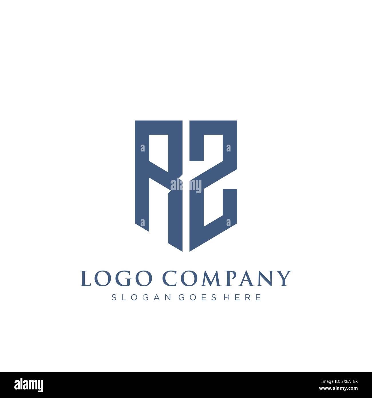 RZ shield type logo design Stock Vector Image & Art - Alamy