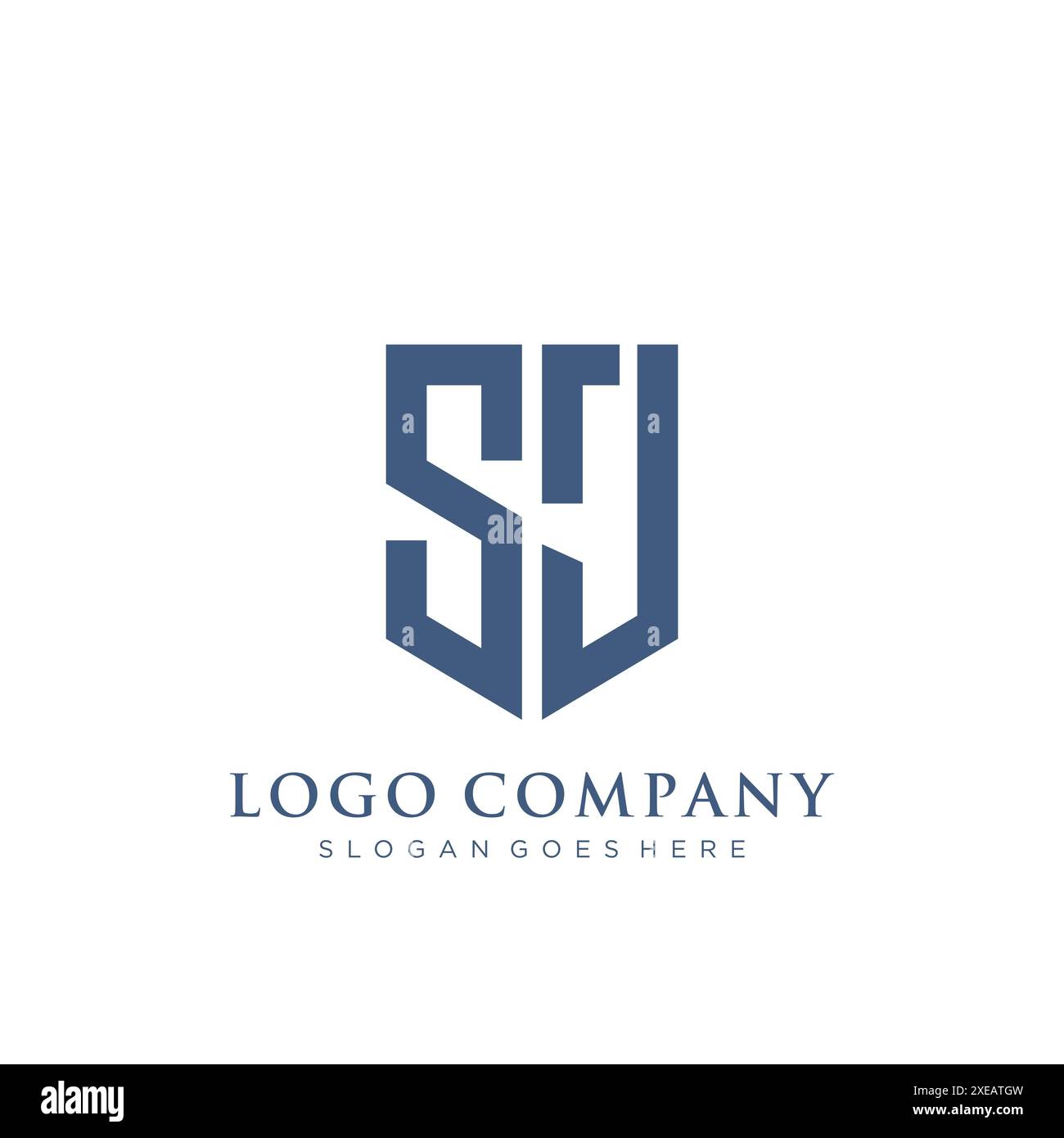 Sj letter design hi-res stock photography and images - Alamy