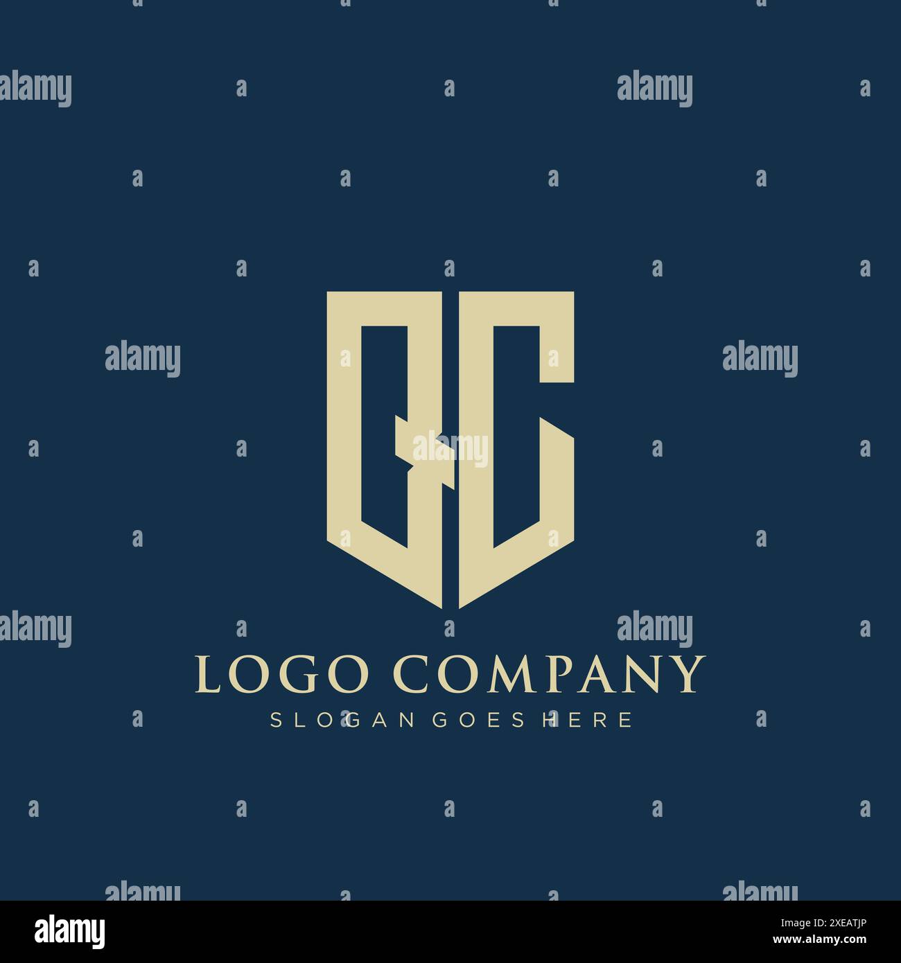 Qc logo design hi-res stock photography and images - Alamy