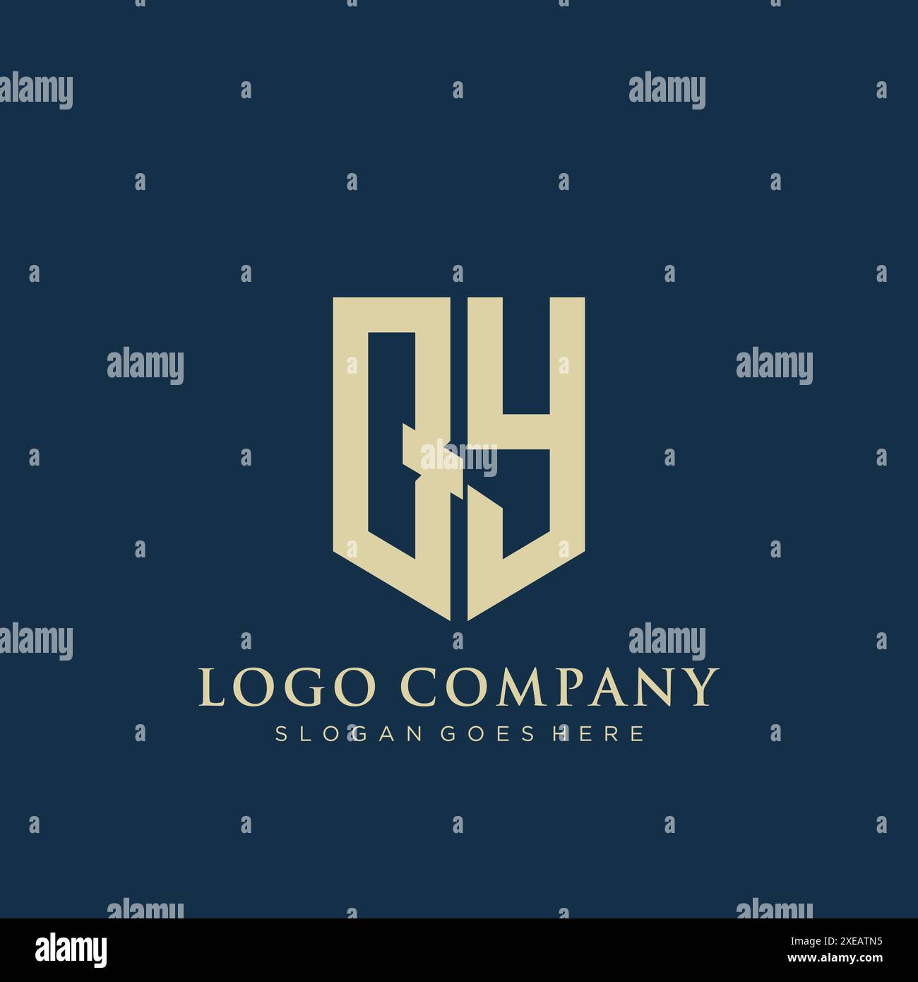 Qy logo design hi-res stock photography and images - Alamy