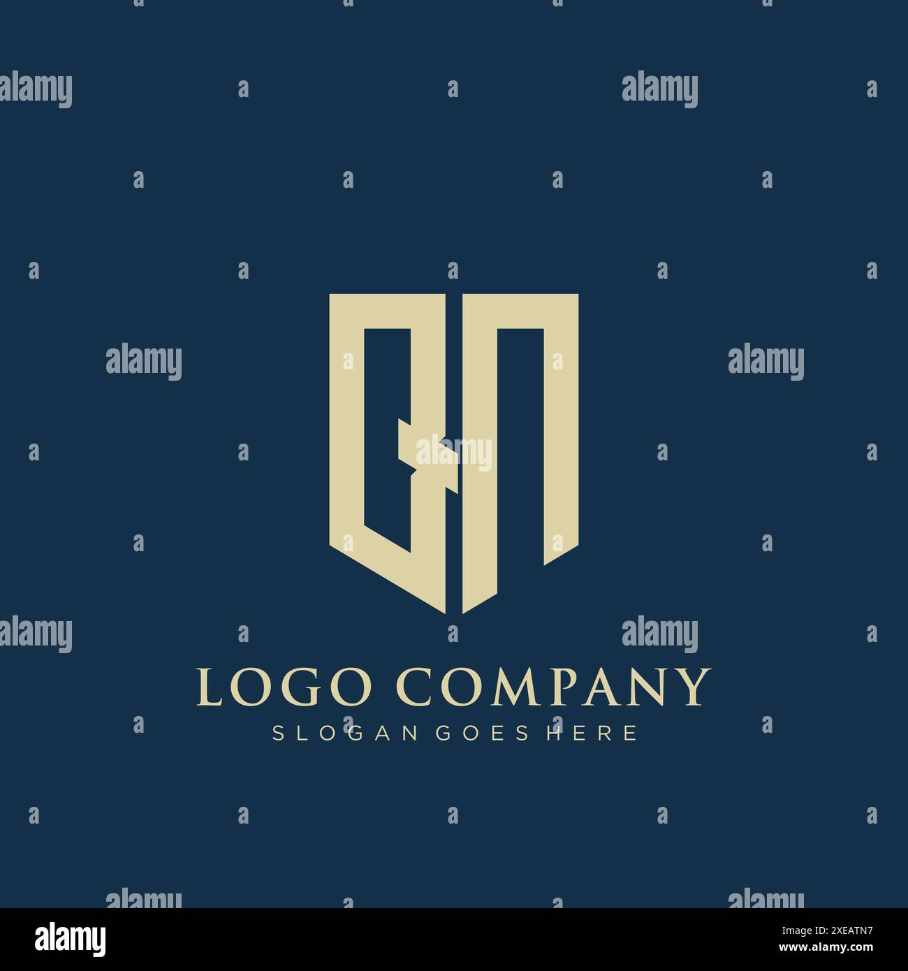 Qn minimal logo hi-res stock photography and images - Alamy