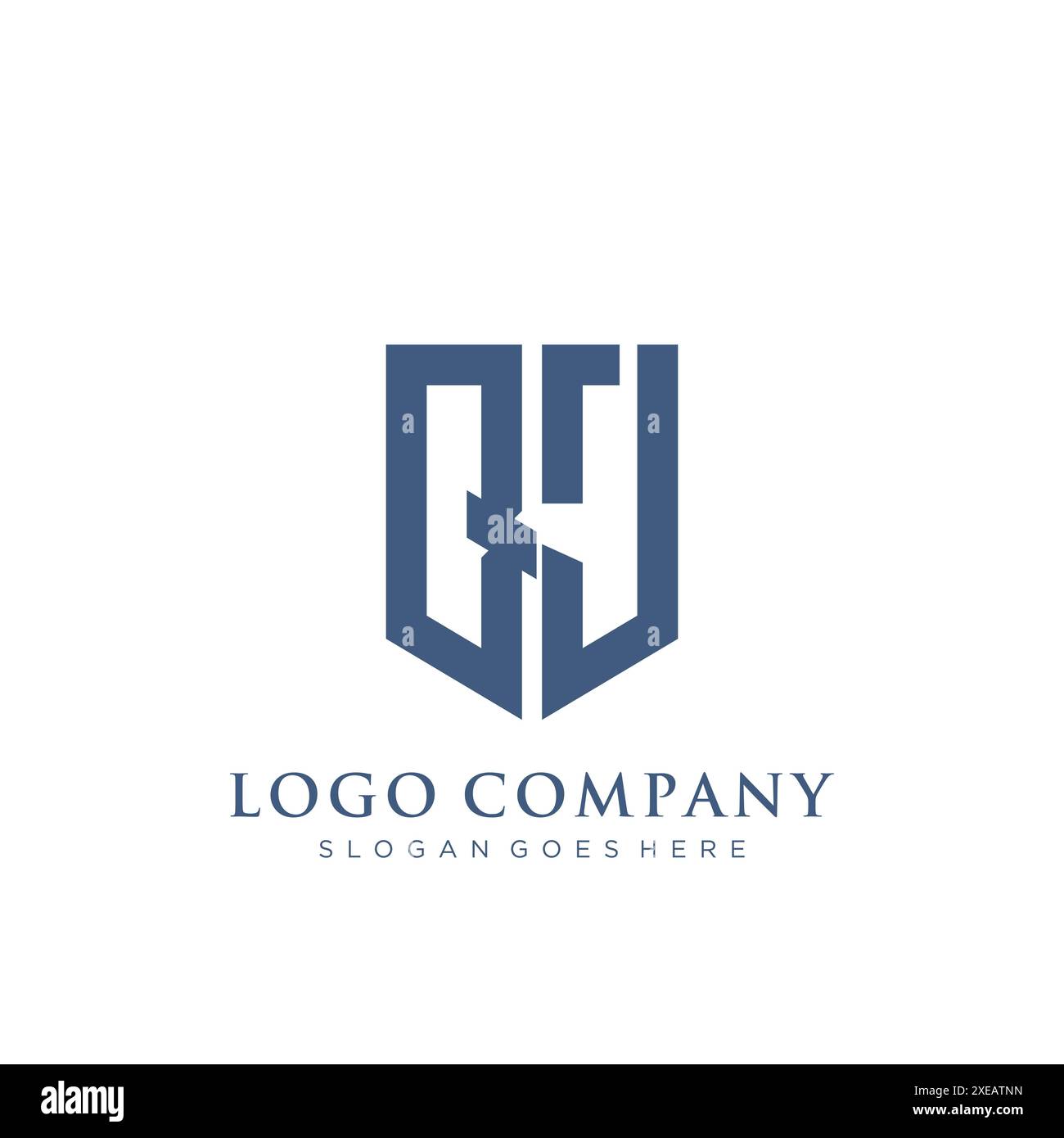 Qj minimal logo design hi-res stock photography and images - Alamy