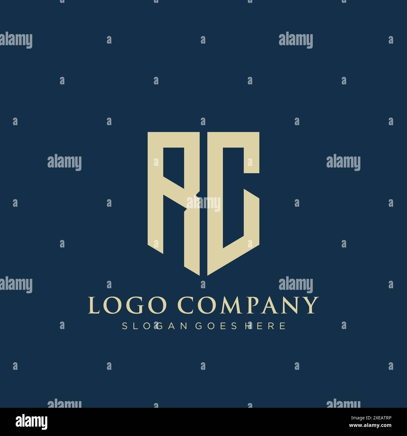 Rc letter logo design hi-res stock photography and images - Alamy