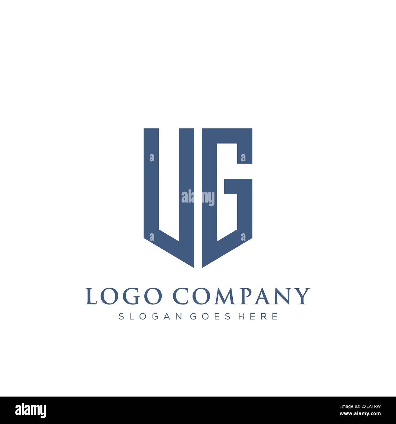 UG shield type logo design Stock Vector Image & Art - Alamy