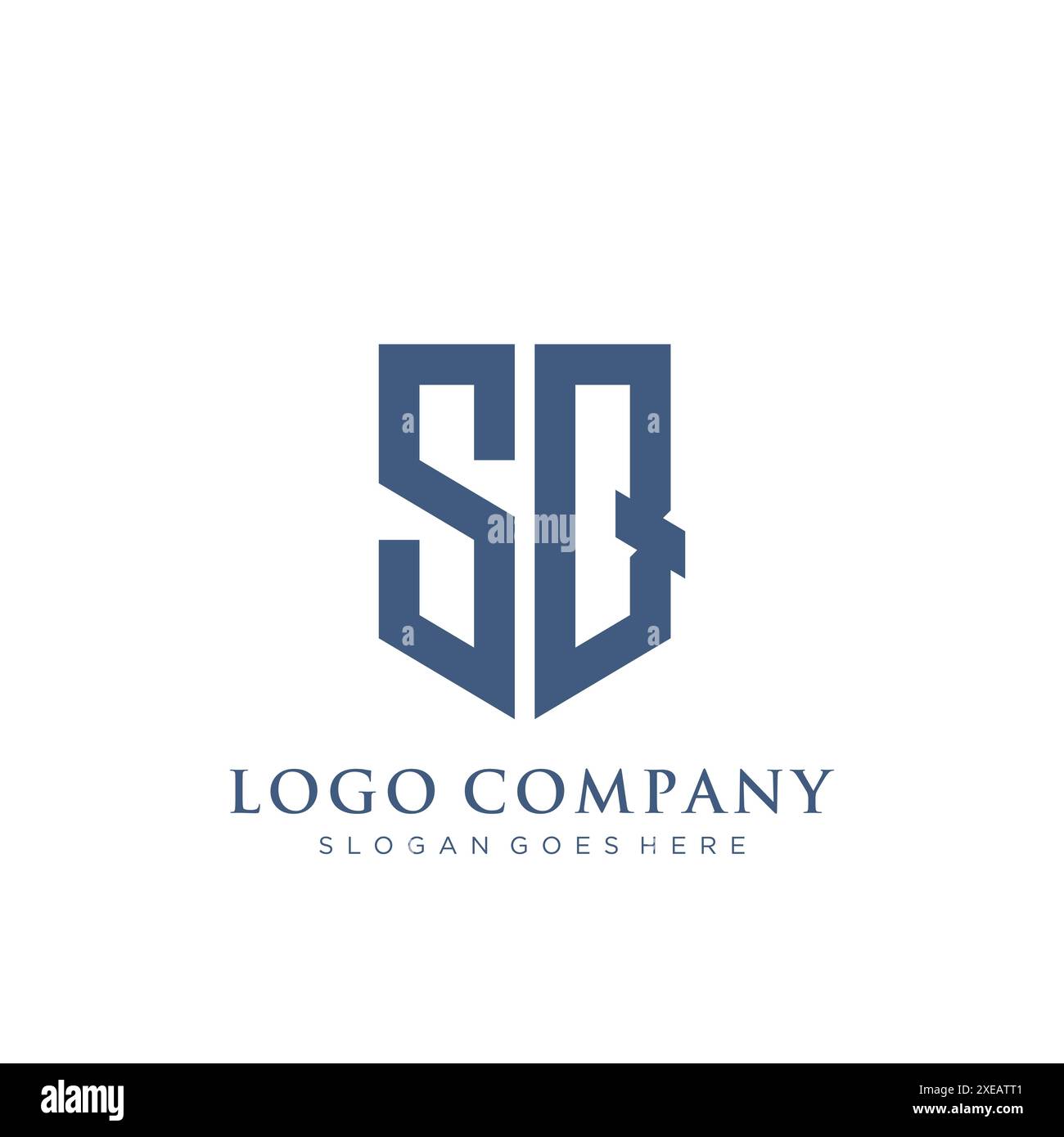 SQ shield type logo design Stock Vector Image & Art - Alamy