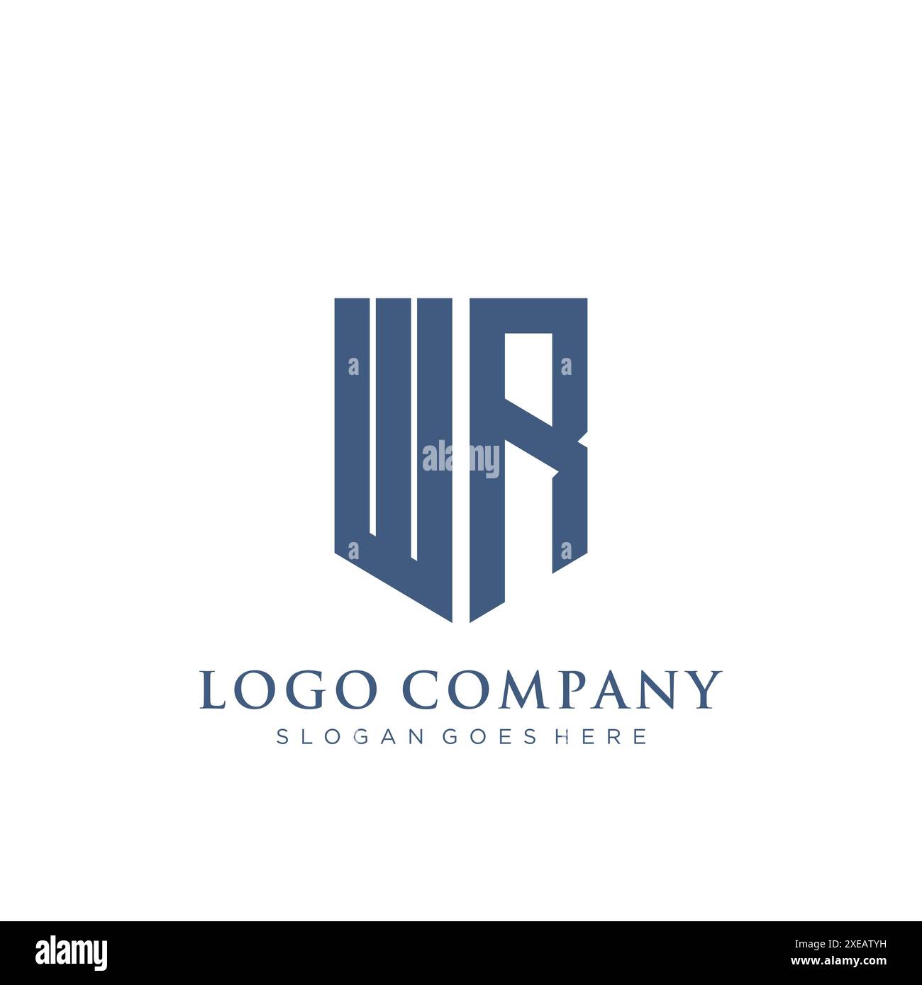 Wr logo design hi-res stock photography and images - Alamy