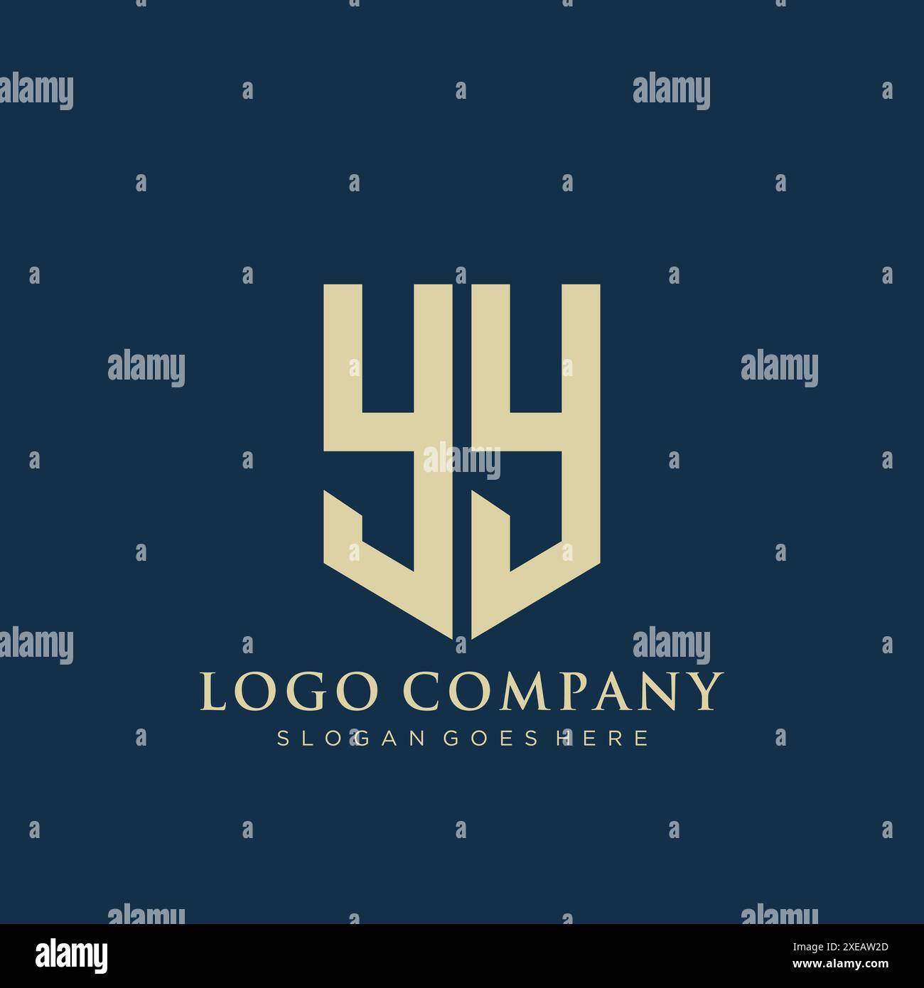Yy minimal logo design hi-res stock photography and images - Alamy