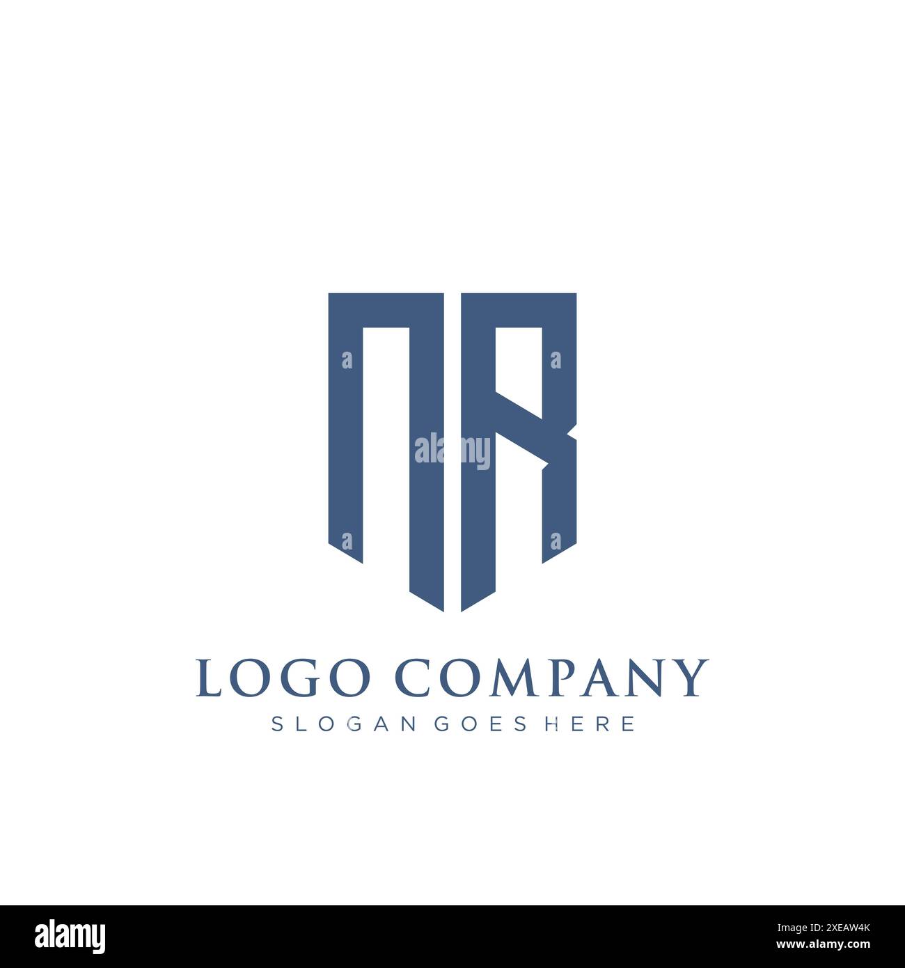 Nr minimal logo design hi-res stock photography and images - Alamy