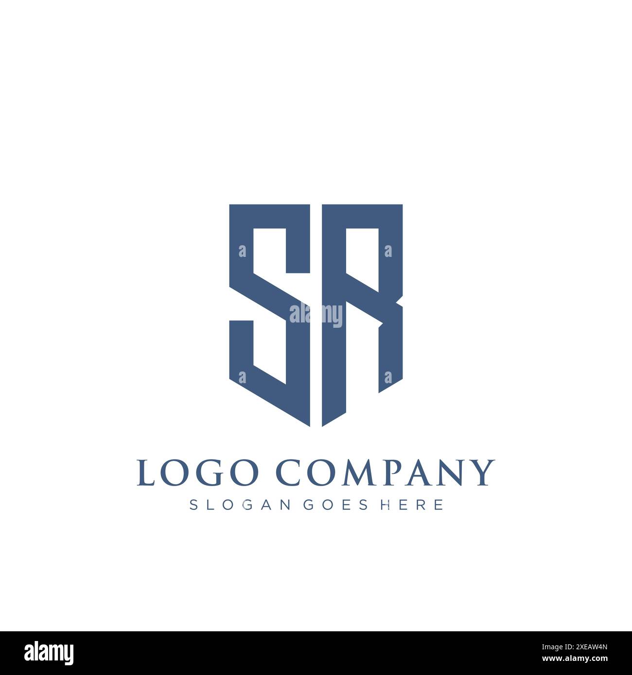 SR shield type logo design Stock Vector Image & Art - Alamy