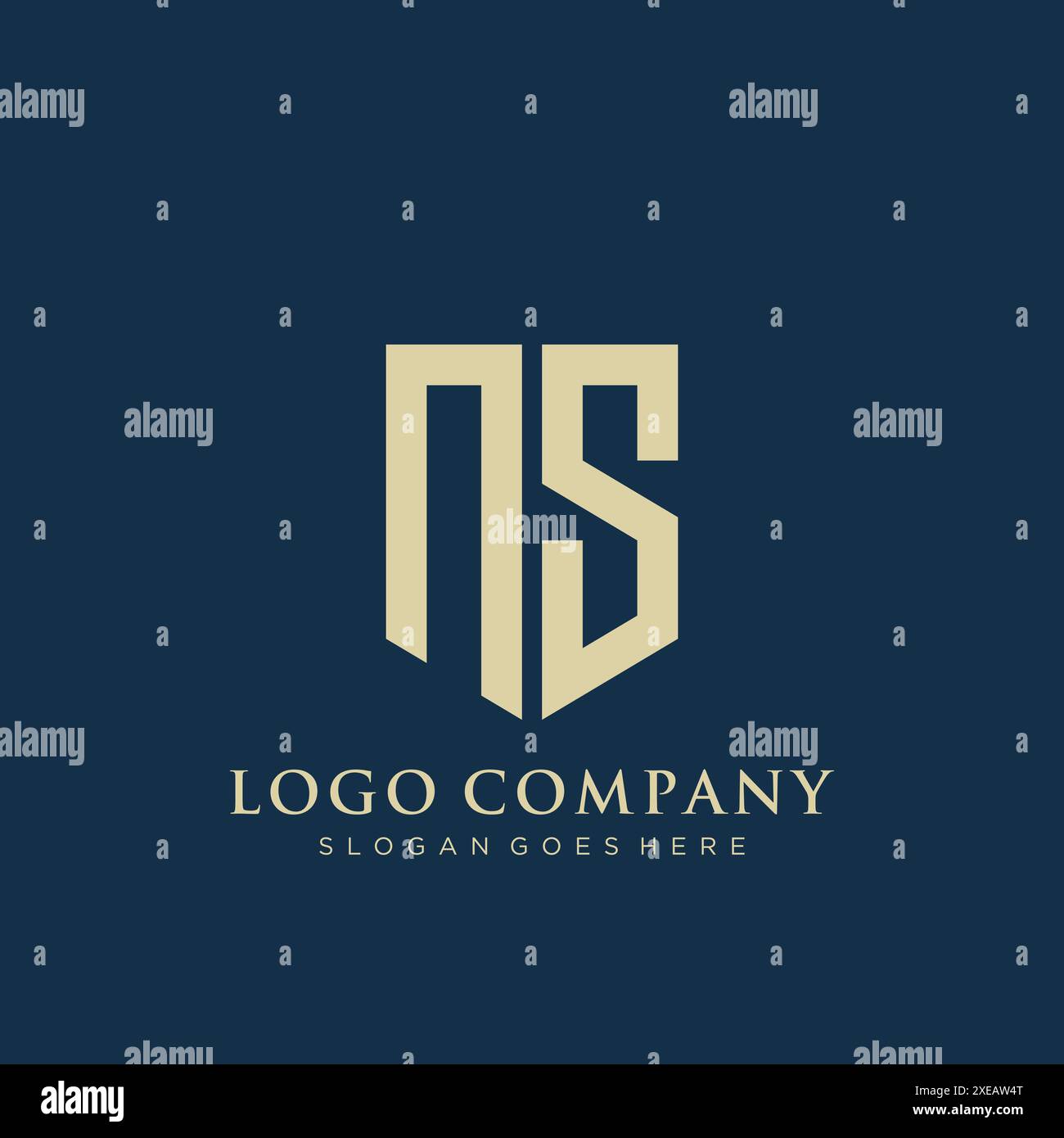 Ns logo design hi-res stock photography and images - Alamy