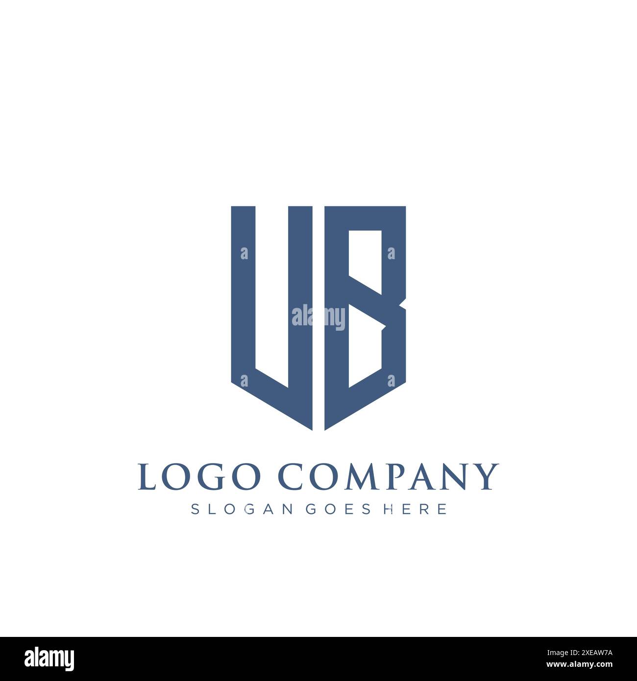 UB shield type logo design Stock Vector Image & Art - Alamy