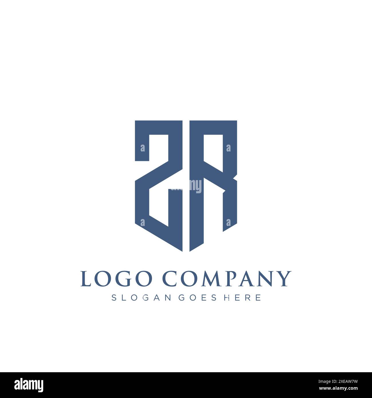 Zr logo design hi-res stock photography and images - Alamy