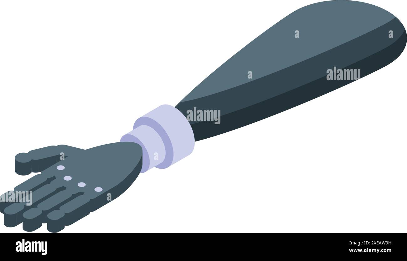 Modern bionic arm prosthesis with open hand gesture is ready for ...