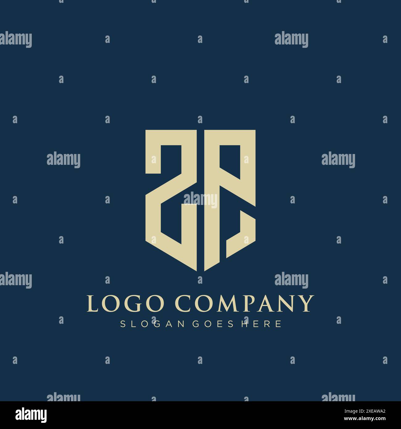 Zp logo design hi-res stock photography and images - Alamy