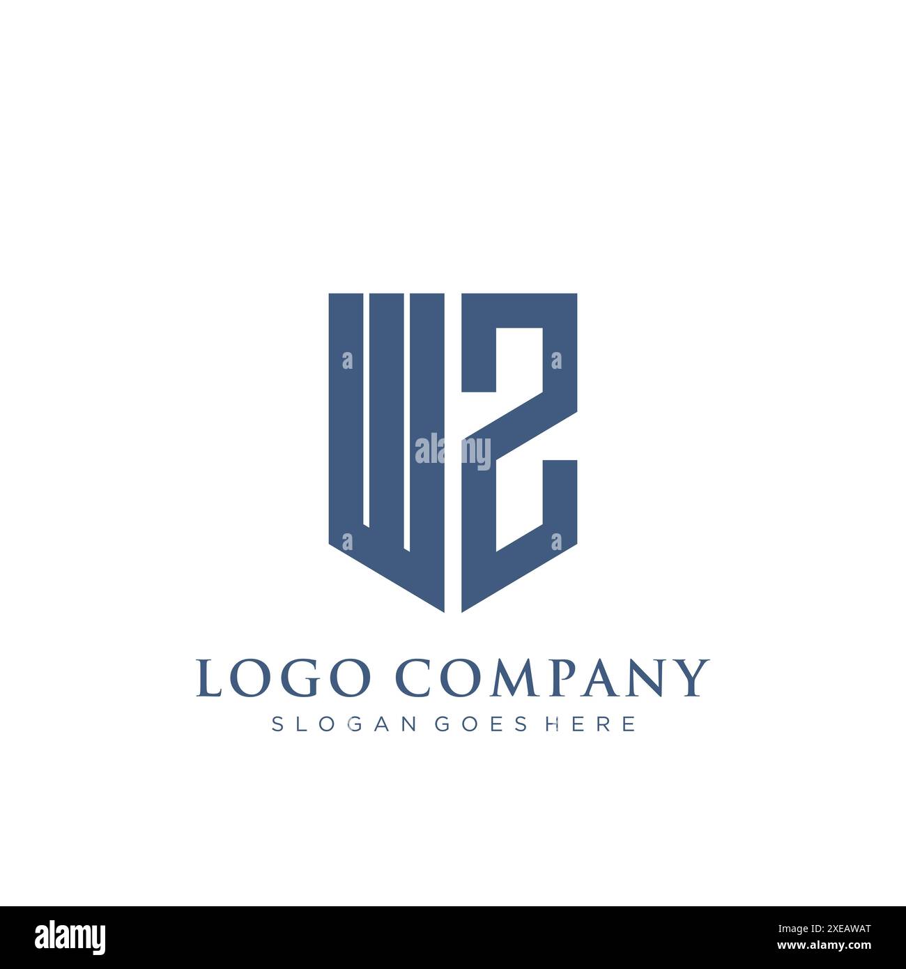 Wz logo design hi-res stock photography and images - Alamy