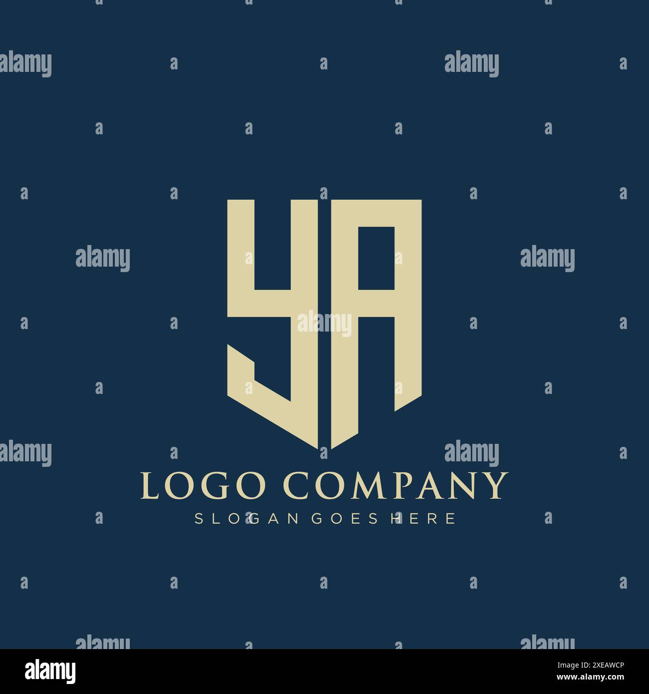 Ya logo design hi-res stock photography and images - Alamy