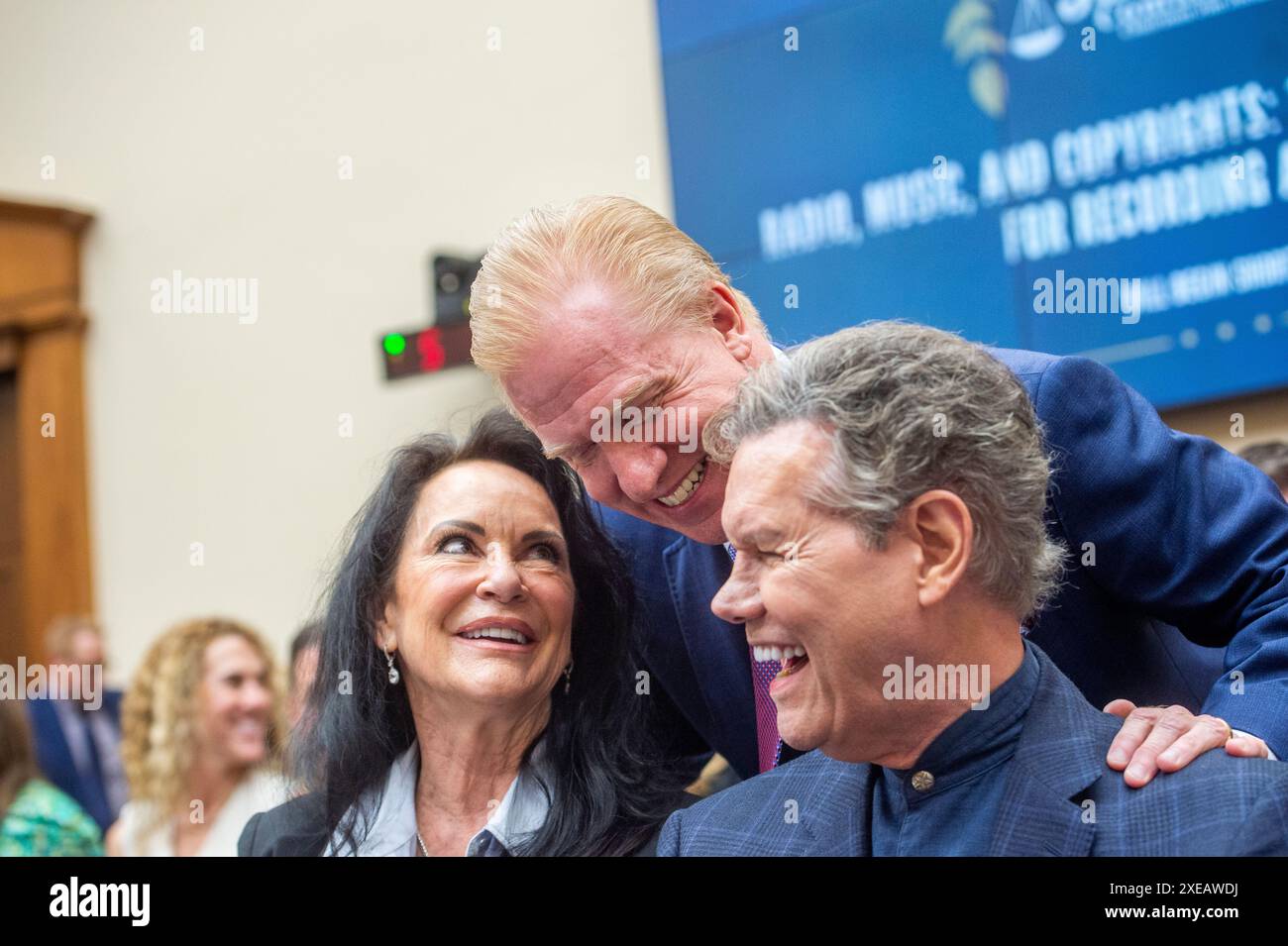 Randy Travis, Recording artist, right, and his wife Mary Davis, left ...