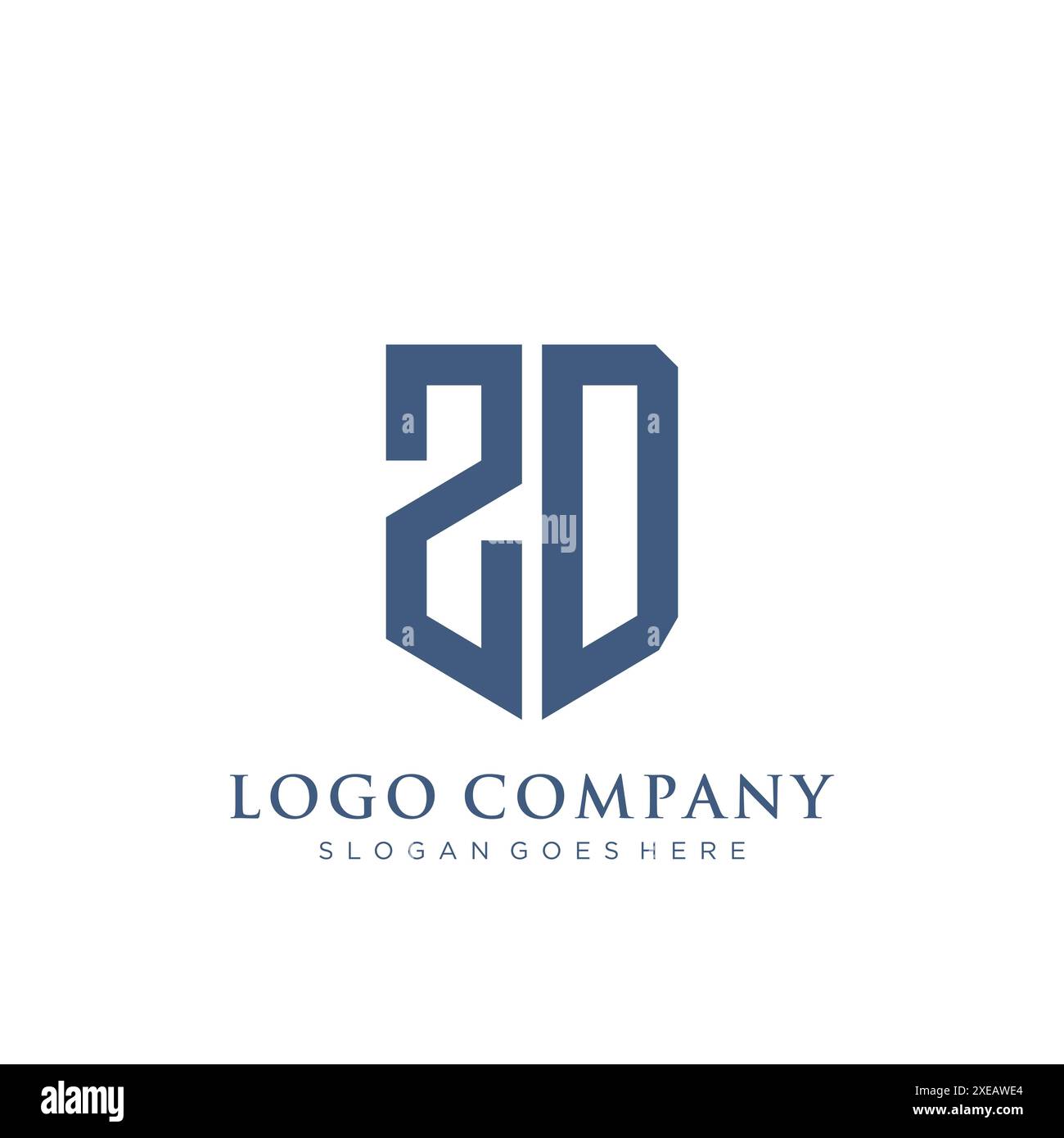 Zd minimal logo design hi-res stock photography and images - Alamy