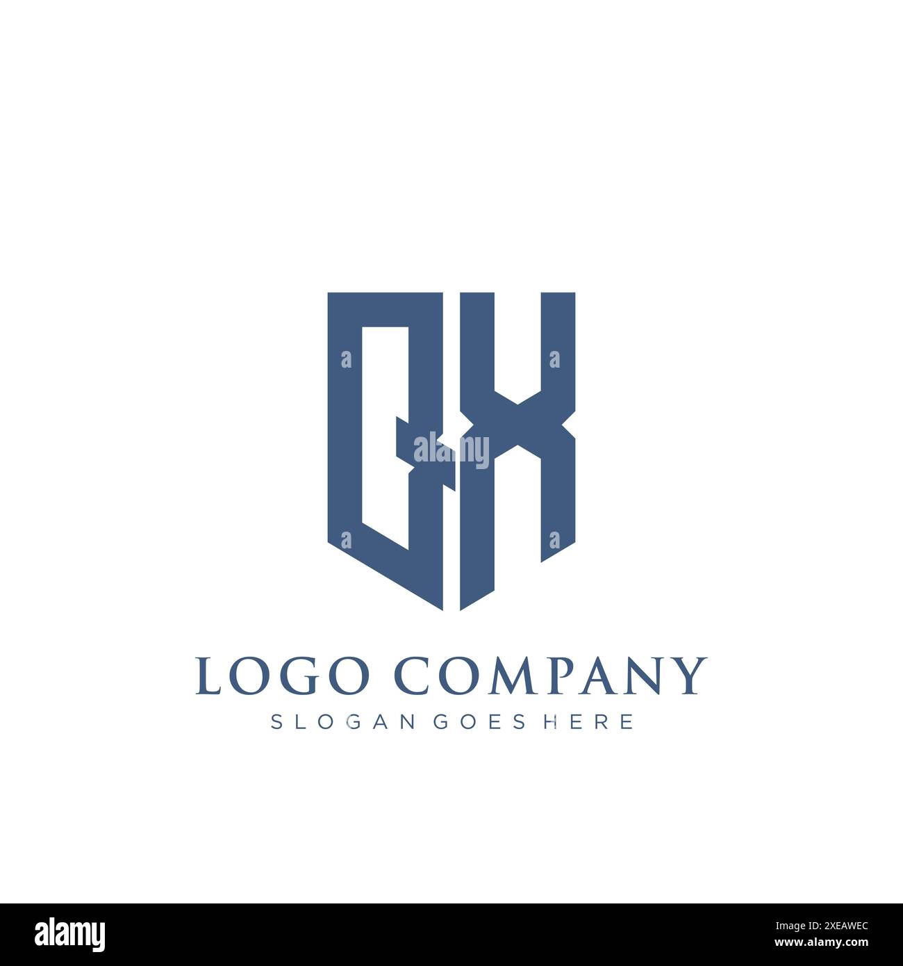 Qx logo design hi-res stock photography and images - Alamy