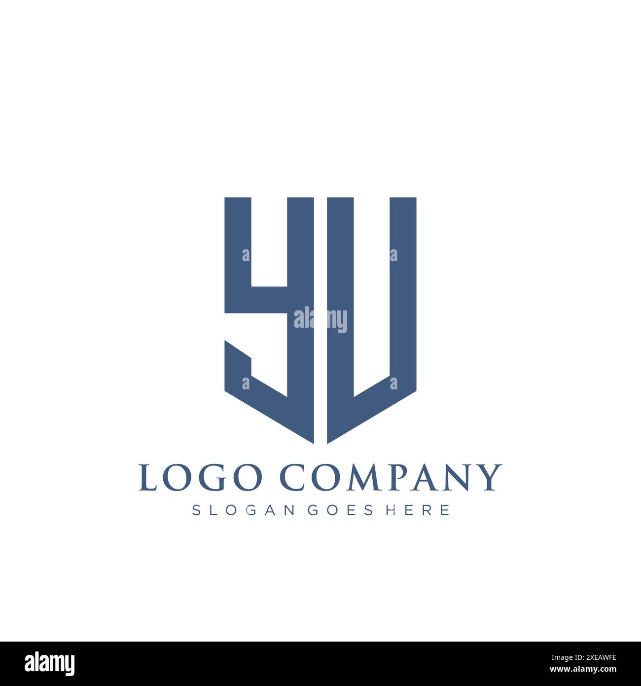 YU shield type logo design Stock Vector Image & Art - Alamy