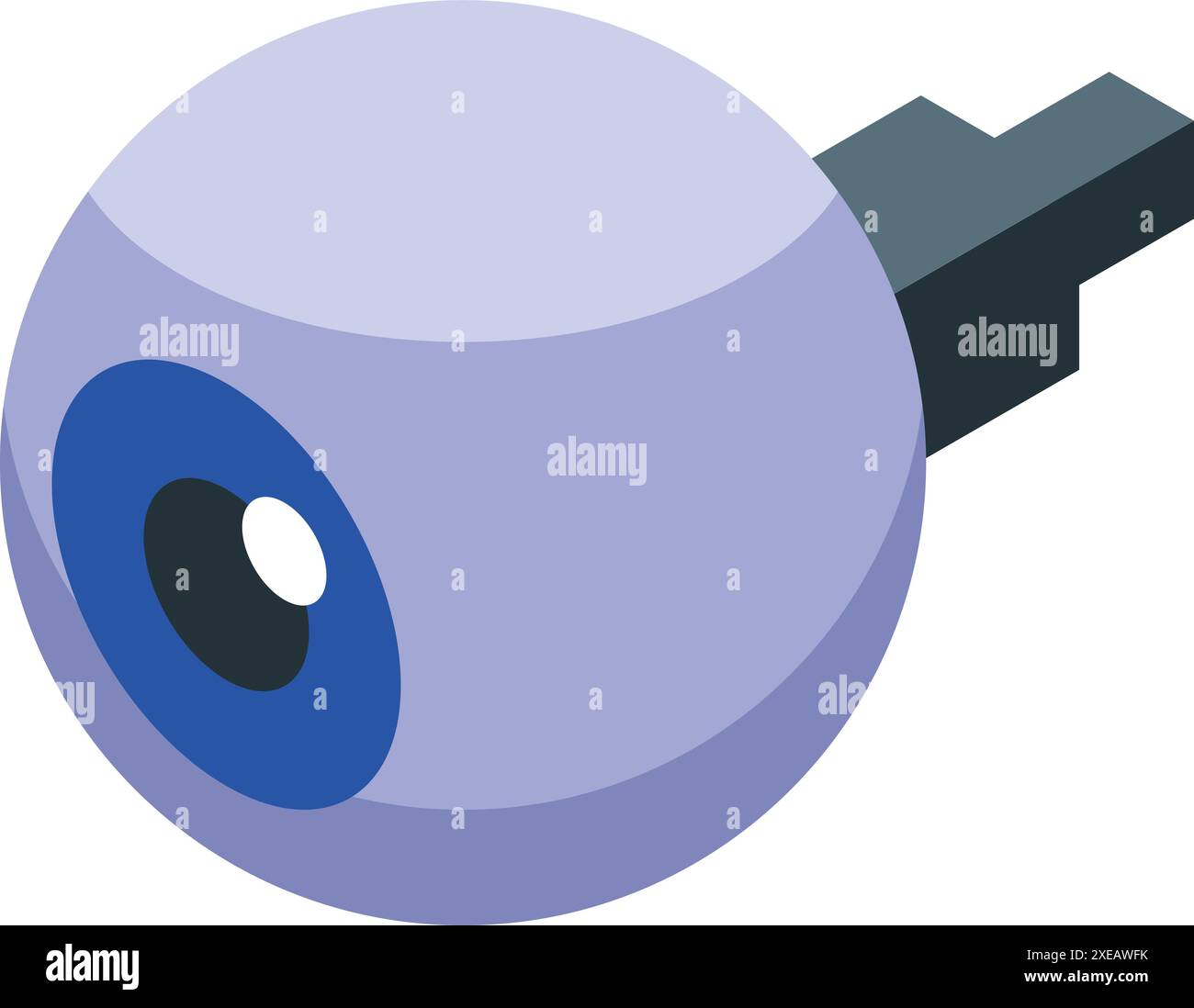 Bionic eye implant showing futuristic technology for restoring vision ...