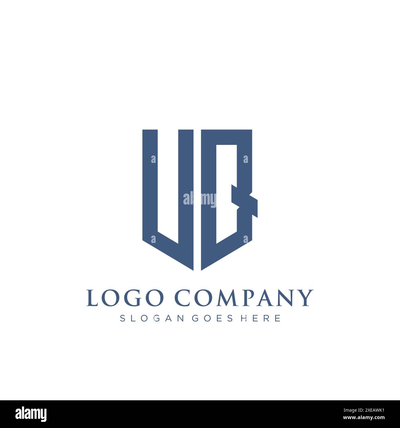 Uq minimal logo design hi-res stock photography and images - Alamy