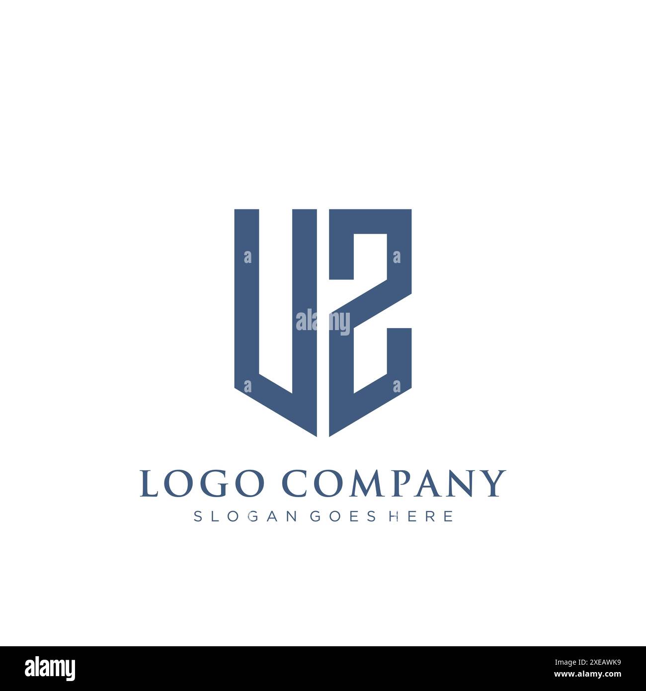 UZ shield type logo design Stock Vector Image & Art - Alamy