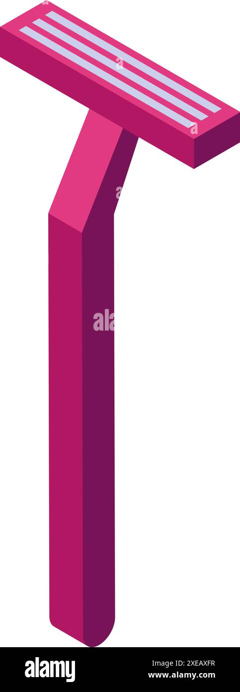 Pink razor vertical Stock Vector Images - Alamy