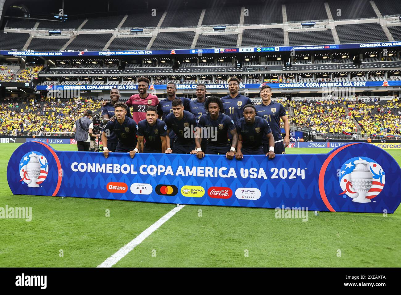 June 26, 2024: Team Ecuador poses for a photo prior to the start of the ...